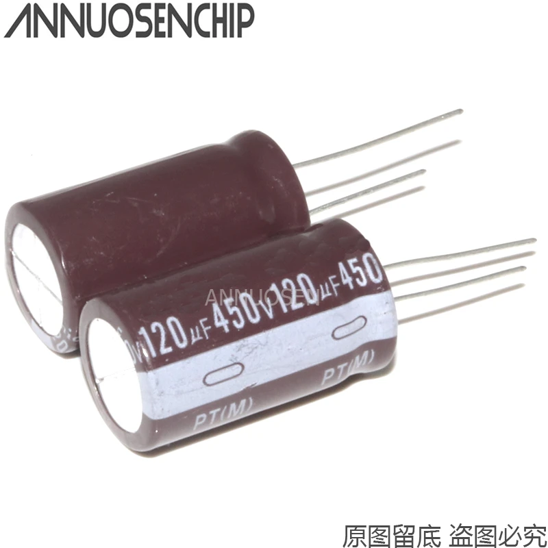 10pcs 450v 120uf 450v120uf 450 V 120 Uf Aluminum Electrolytic Capacitor ...