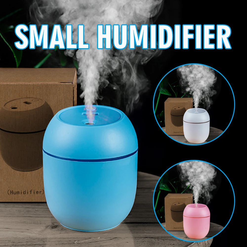 1pc mini umidificador elétrico 250ml difusor de ar usb indicador led ...