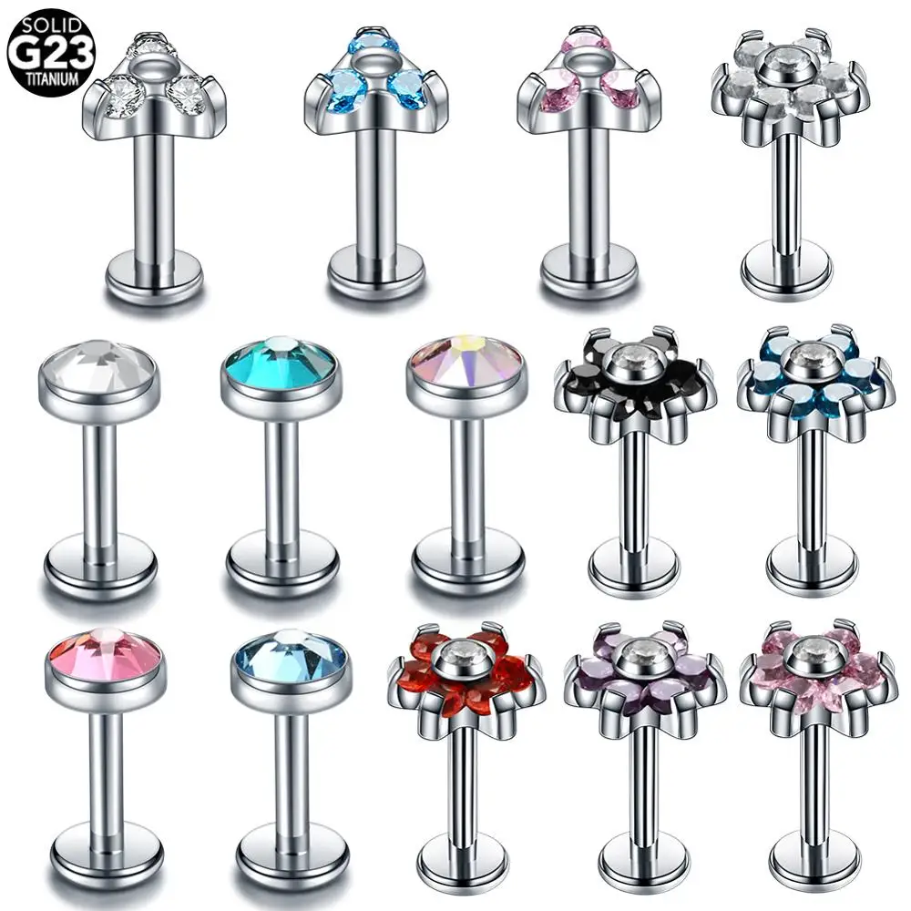 Titanium Ear Stud | Titanium Lip Ring | Piercing Jewelry - 1pc Titanium ...