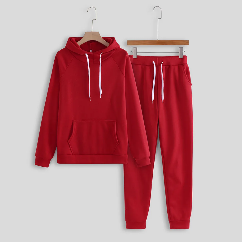 Sudadera con capucha y pantalón de manga larga para mujer, Conjunto de ...
