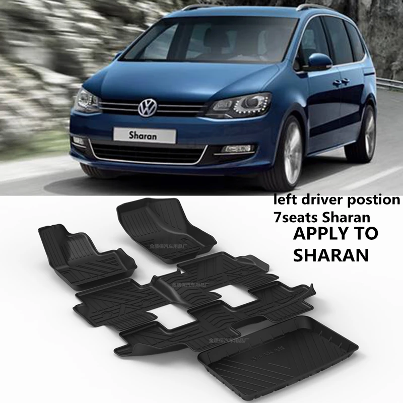 Use for Volkswagen Sharan custom car All Weather TPO Floor car foot Mat ...