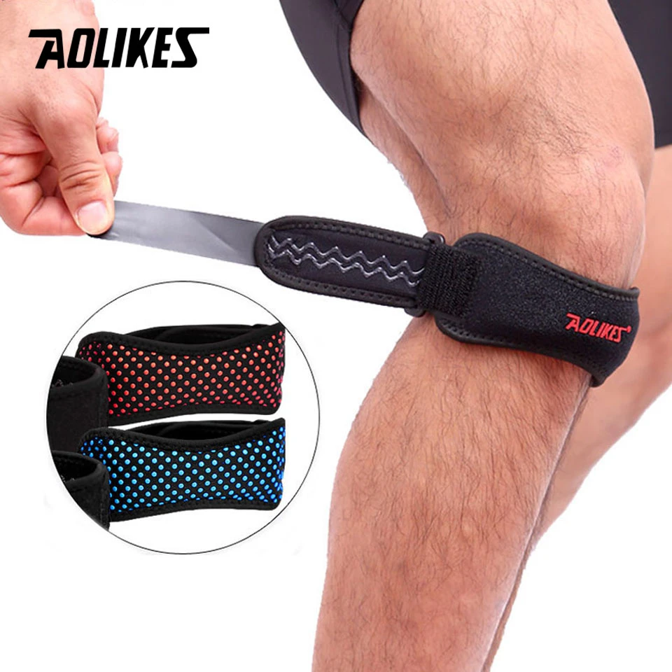 AOLIKES 1PCS Adjustable Knee Strap Patellar Tendon Pressurized ...