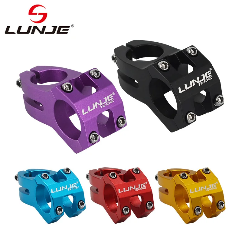 LUNJE MTB Stem 31.8x45mm High strength Short Handlebar Stem Aluminum ...