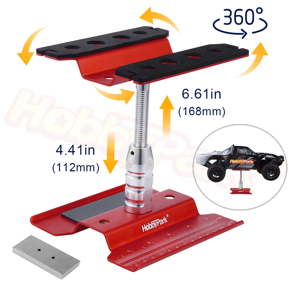 Aluminum Alloy Rc Car Stand Work Station Repair Workstation 360 Degree ...