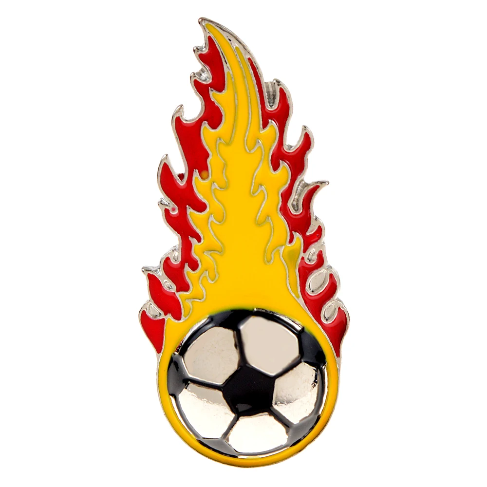CINDY-XIANG-Enamel-Fire-Football-Brooch-Women-And-Men-Pin-Lable-Badage ...