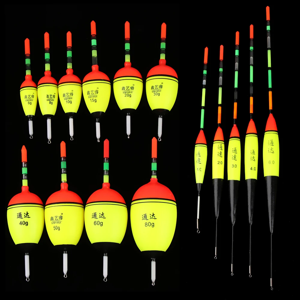 1pc 2 Styles Eva Foam Luminous Ball Boia Bobber Night Glowing Light ...