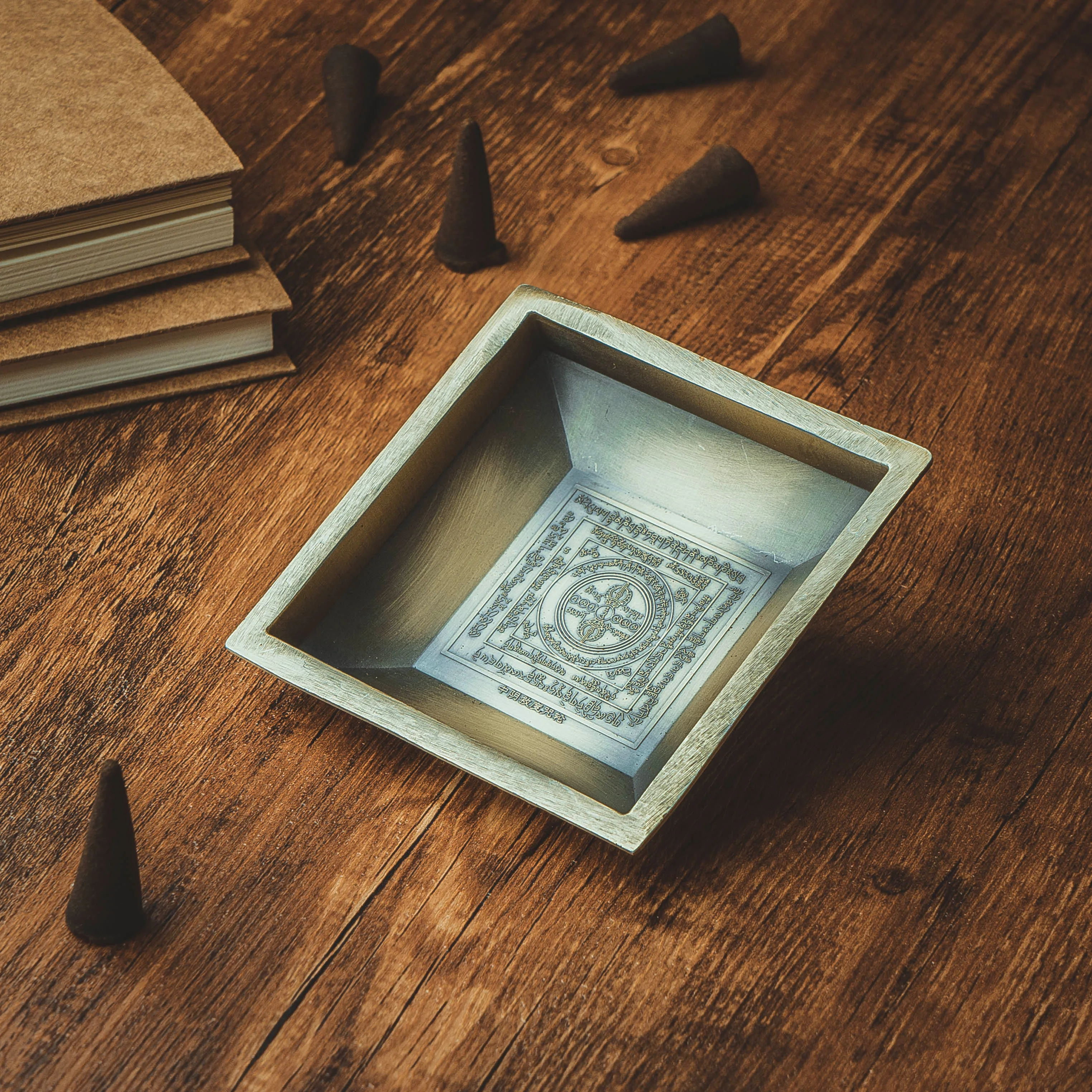 Metal Incense Vessel Tray Holder | Buddha Incense Holder Zen | Zen Home ...