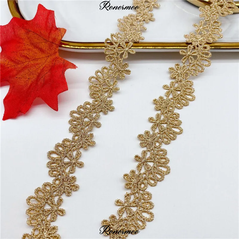 20yards-Polyester-Gold-Lace-Bar-Code-Clothing-Curtain-Accessories-Lace ...