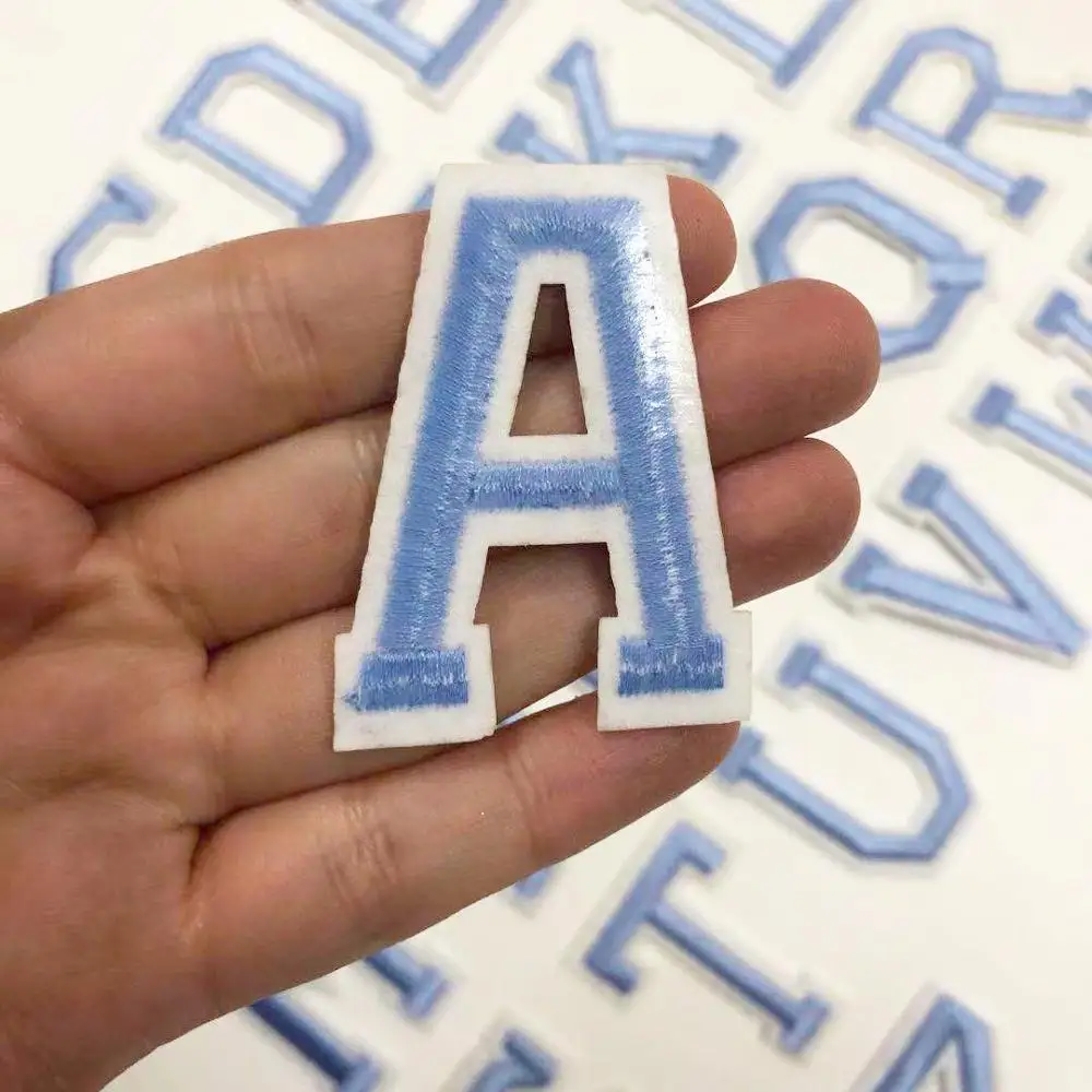 The Letter A In Light Blue