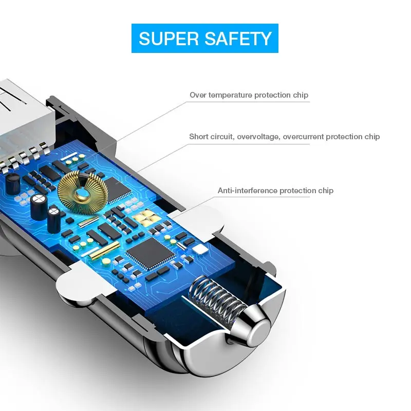 Suntaiho Быстрая зарядка 3,0 USB 36 Вт автомобильное зарядное устройство для iPhone 11 Pro 11Pro ...