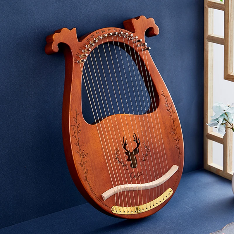 Clássico Harpa Kit Saco Alavanca Picareta 16 Cordas Folheado De Madeira ...