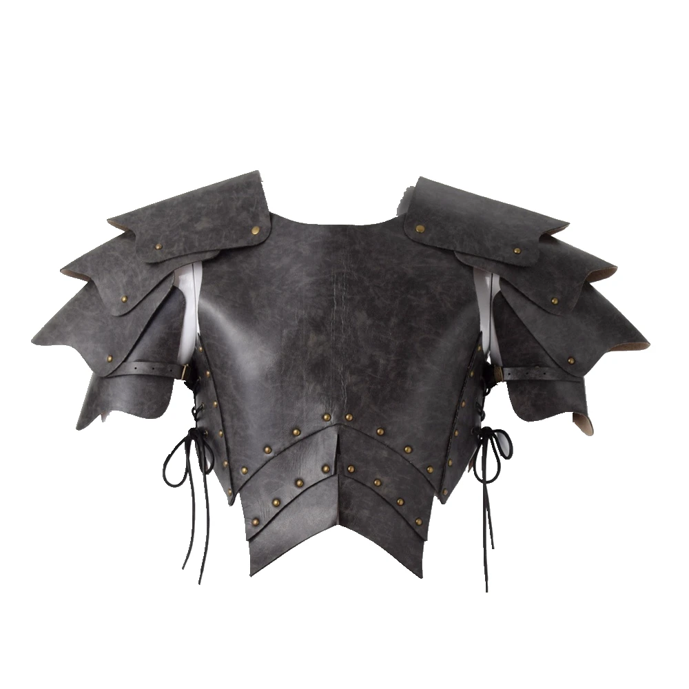 Viking LARP Adult Costume Armour PU Leather Warrior Medieval Men Knight ...