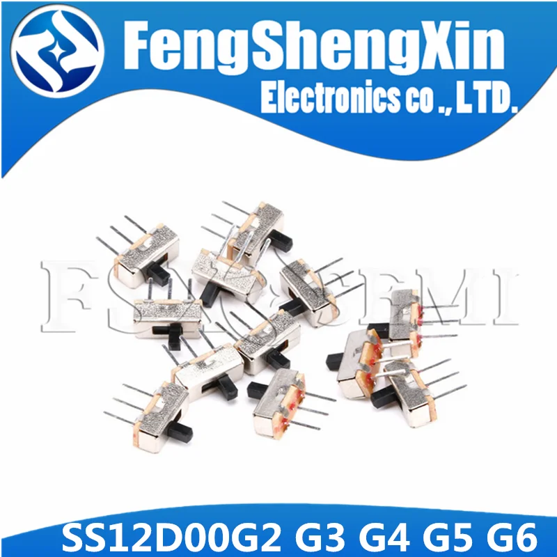 20pcs/lot SS12D00 SS12D00G3 SS12D00G4 SS12D00G5 Interruptor on off mini ...