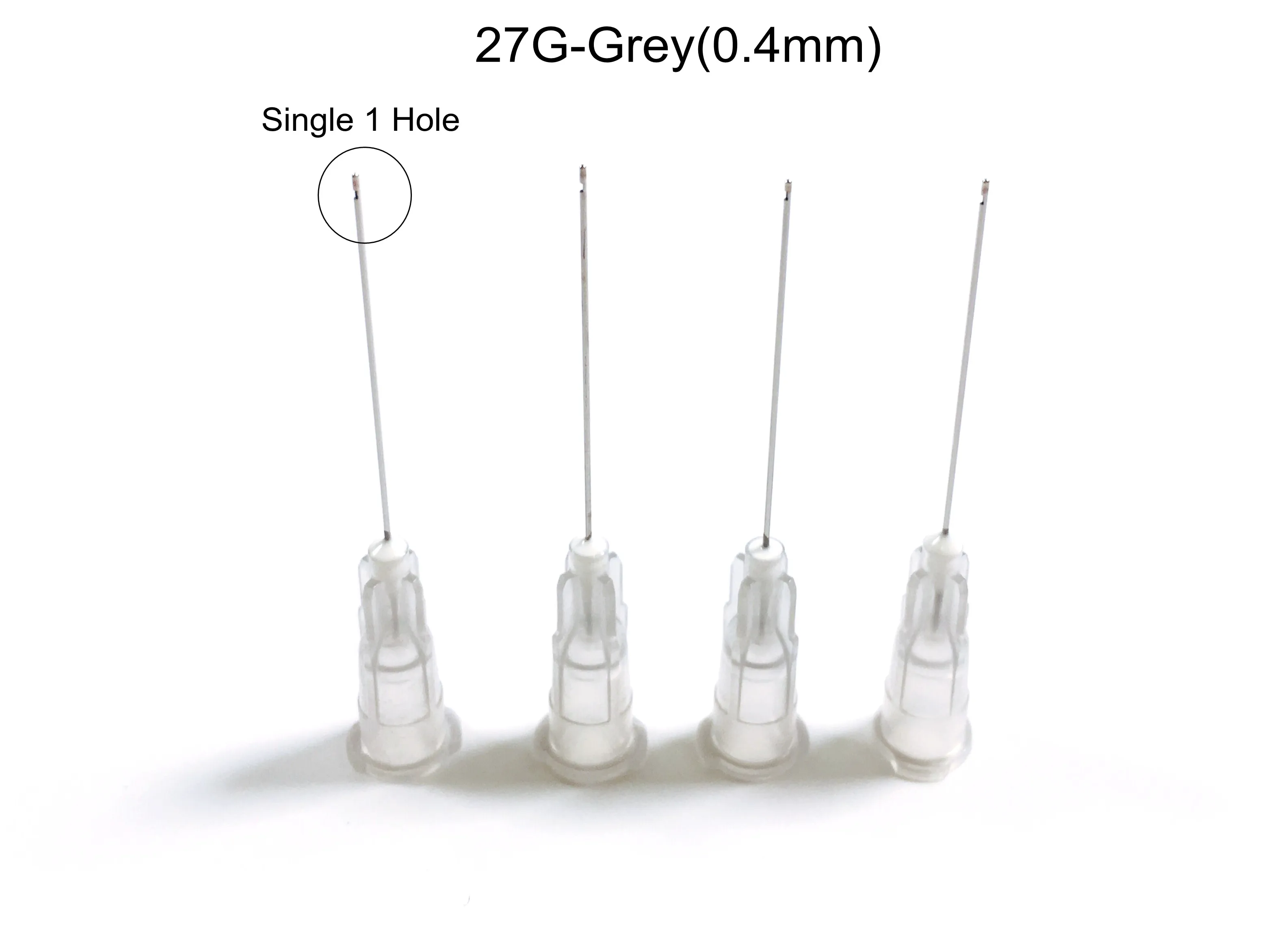 ทันตกรรม Endo ชลประทานเข็มเข็มฉีดยาเคล็ดลับ30GA สีเทาเดี่ยวหนึ่งหลุม ...