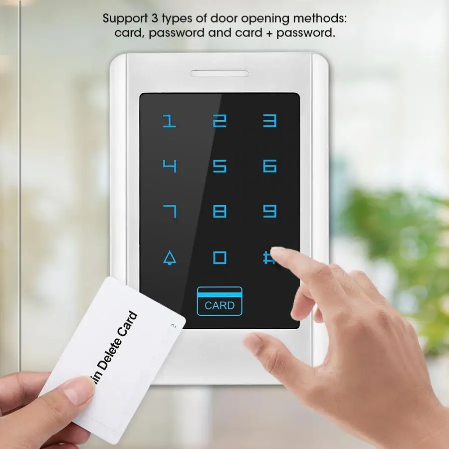 1000 cards Metal Password ID Card Door Access Controller System ...