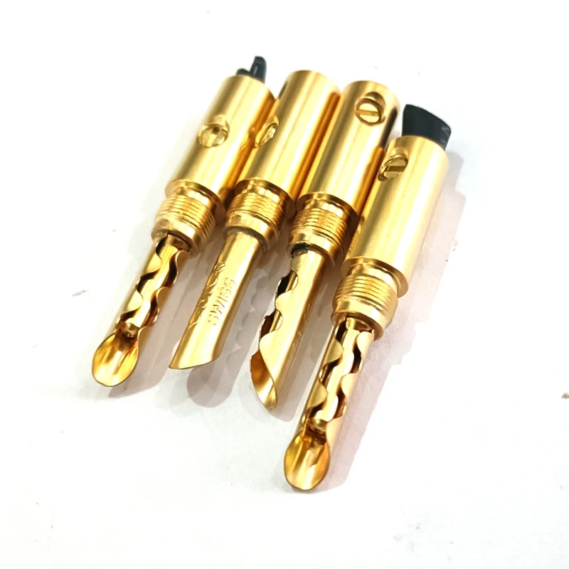 8-50pcs Hifi Diy Gold Plated Electrical Plugs 5mm Audio Jack Banana Bfa ...