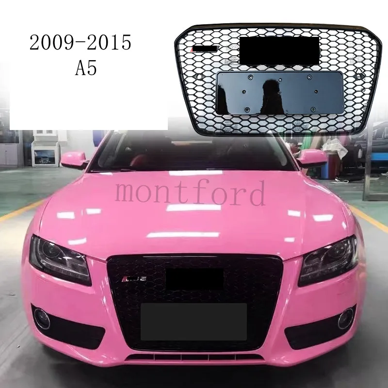 Gloss Black sports Cellular nefront grille for Audi A5/S5 B8 2008 2009 ...