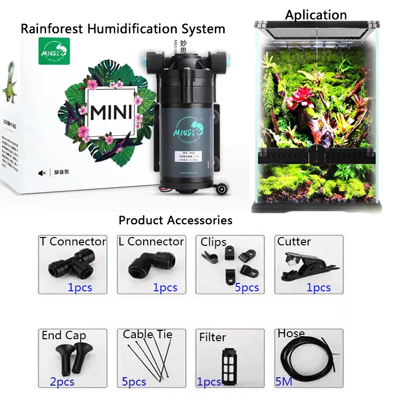 Fish Tank Silent Electric Pump Rainforest Tank Pet Humidification ...