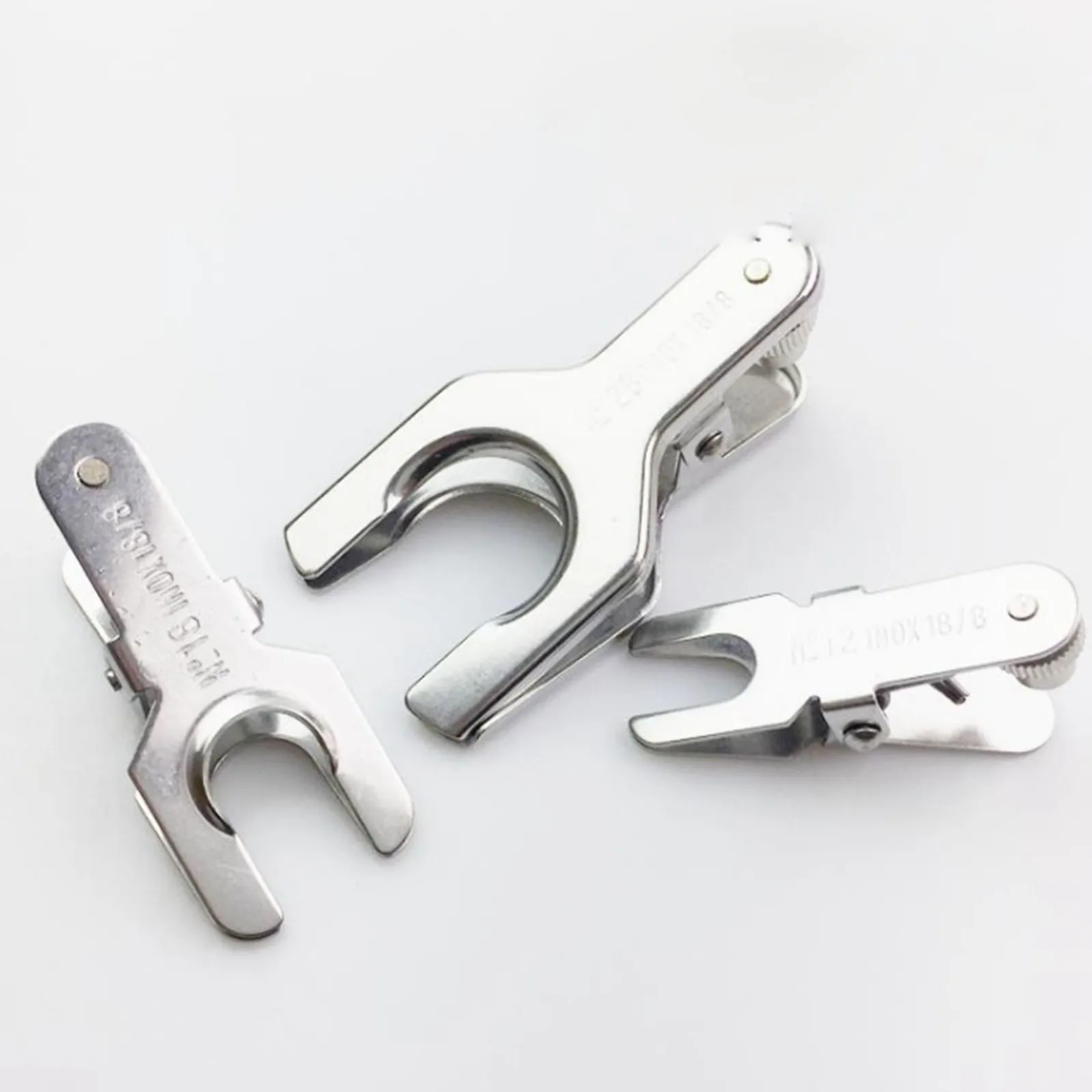 #12 #18 #29 #35 #40joint Stainless Steel Lab Clamp Pinch Clip Glass ...