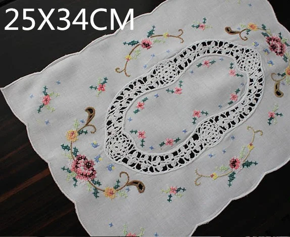 SET DE TABLE,As shown-25X34CM-Rectangulaire--Napperon de Table en coton ...