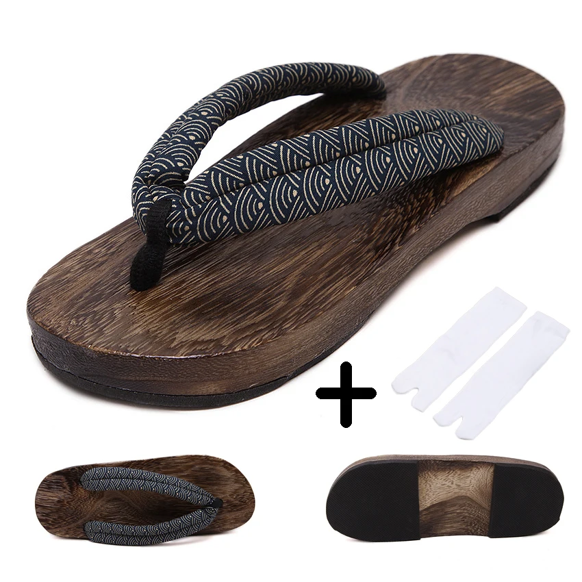 Man-Wooden-Outdoor-Slippers-Beach-Wear-Flip-Flops-Japanese-Traditional ...