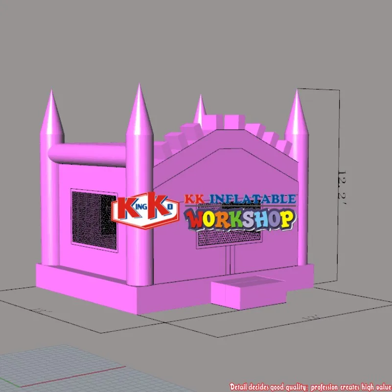 Commercial Pink Wedding Castle Moon Bounce House/ Bridal Castle For ...