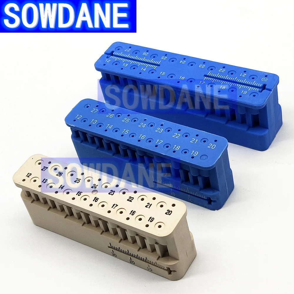 1 Piece Oral Care Dental Measuring Block Ruler Mini Endo Block Files ...