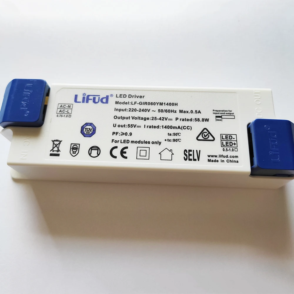 Lifud Led Driver 60w 1400ma Dc 25-42v Ac220-240v Lf-gir060ym1400h ...