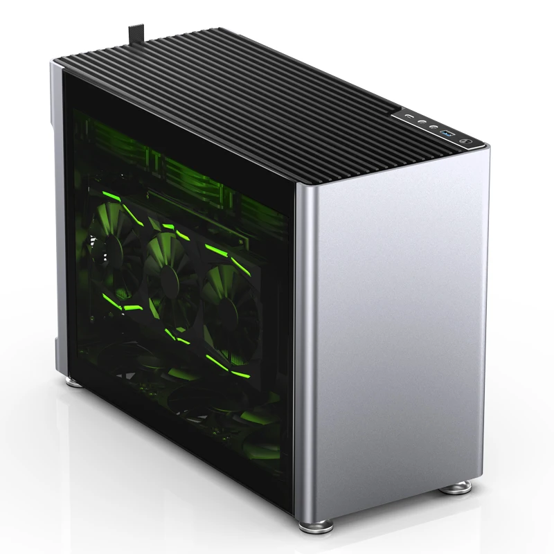 알루미늄 측면 투명 케이스, 수냉식 컴퓨터 핸들, 미니 itx 케이스, I100 Pro / A4|플랜지| - AliExpress