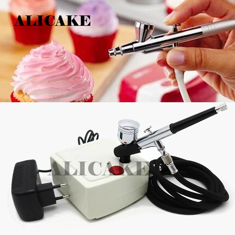 Portable Spray Pump Airbrush Compressor Mousse Chocolate Cake ...