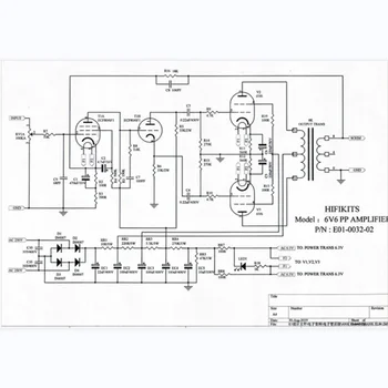 6V6 Push-Pull Audio Amplifier PCB HiFi Stereo Tube Amp Board
