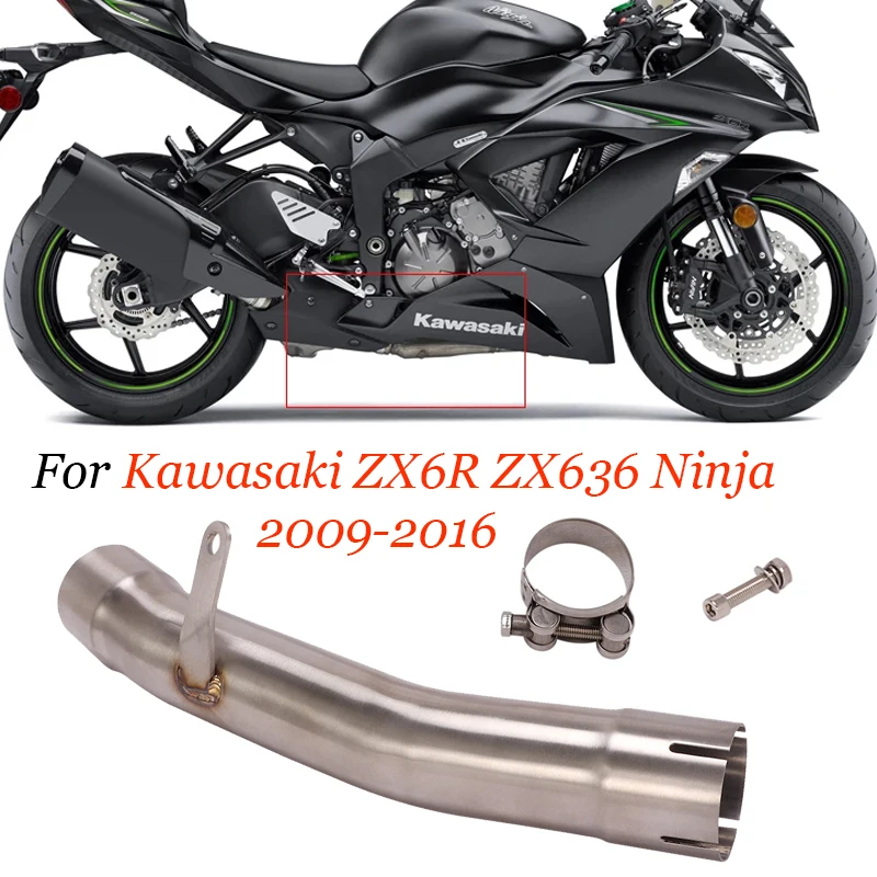 Motorcycle-Exhaust-Pipe-Middle-Link-Tube-Slip-On-Original-Muffler-Pipe ...