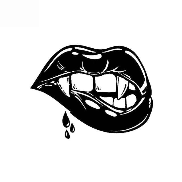 Vampire Lips Tattoo