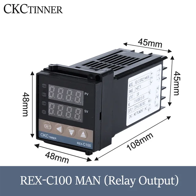 PID RKC Digital intelligent Industrial temperature controller 220V RELAY REX-C100-C400-C700-C900 ...