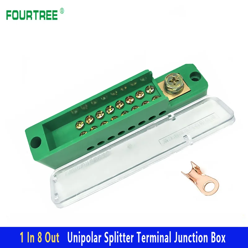 1PCS-Terminal-Junction-Box-Unipolar-Splitter-1-In-8-Out-Metering ...