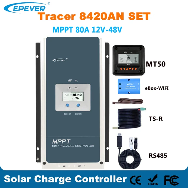 Epever Xtra Series Solar Charge Controller Mppt 20a 30a 40a, 45% OFF