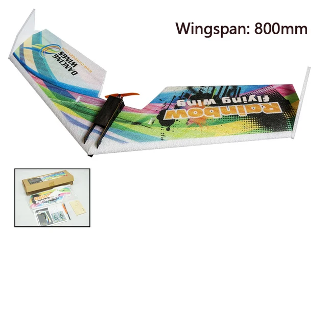 E1101/E0511 Rainbow II Wingspan RC Airplane Delta Wing Tail-pusher ...