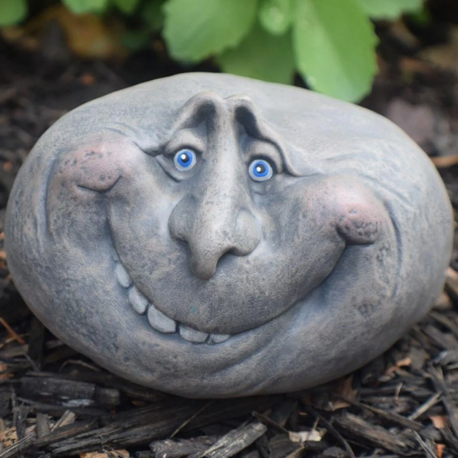 Funny-Rock-Face-Garden-Yard-Art-Resin-Sculptures-Mystical-Garden-Stones ...