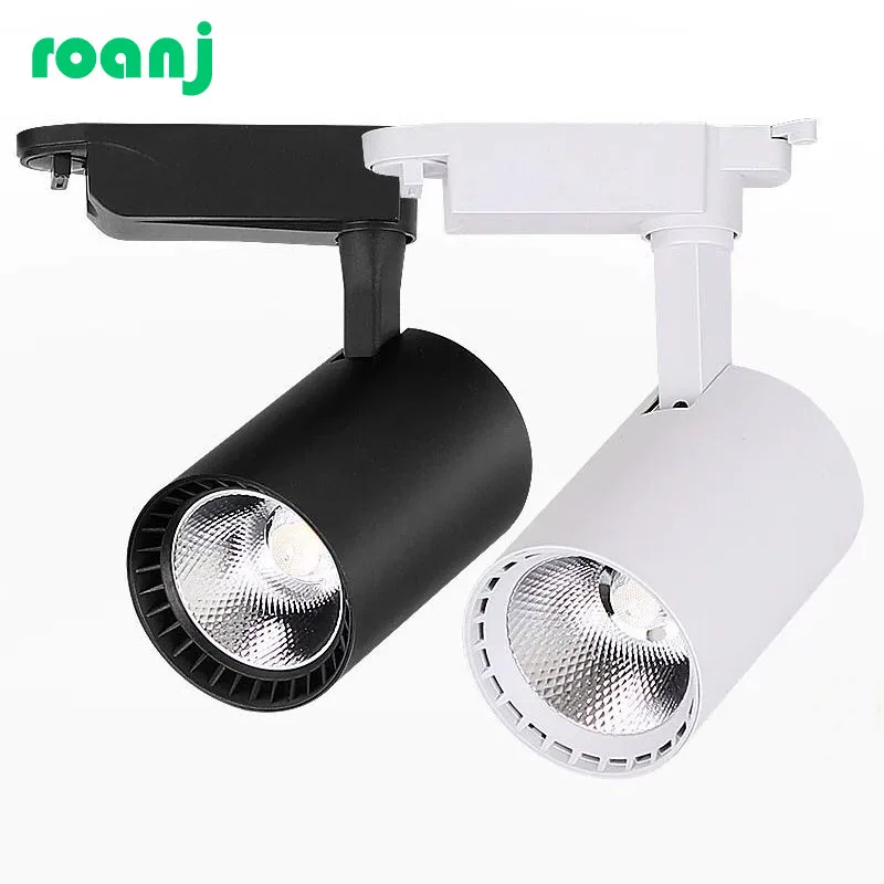 LED-track-light-COB-track-spotlight-10W-20W-30W-40W-220V-shopping-mall ...