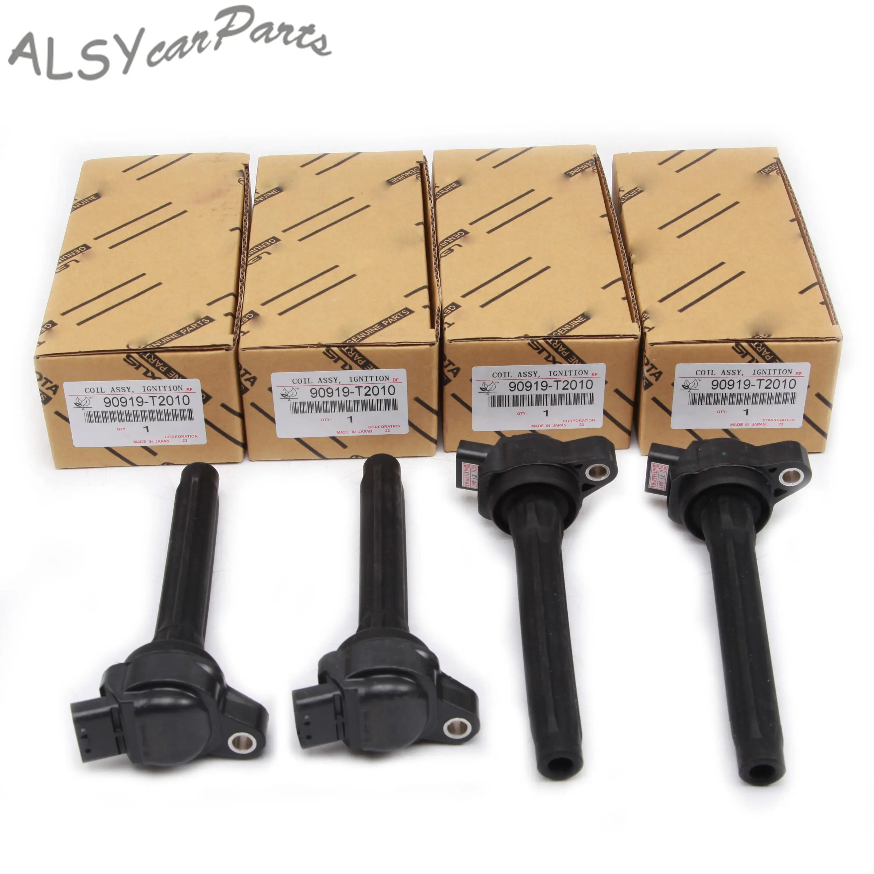 Ignition-Coils-Assembly-New-Black-4Pics-90919-02280-For-Toyota-Camry ...