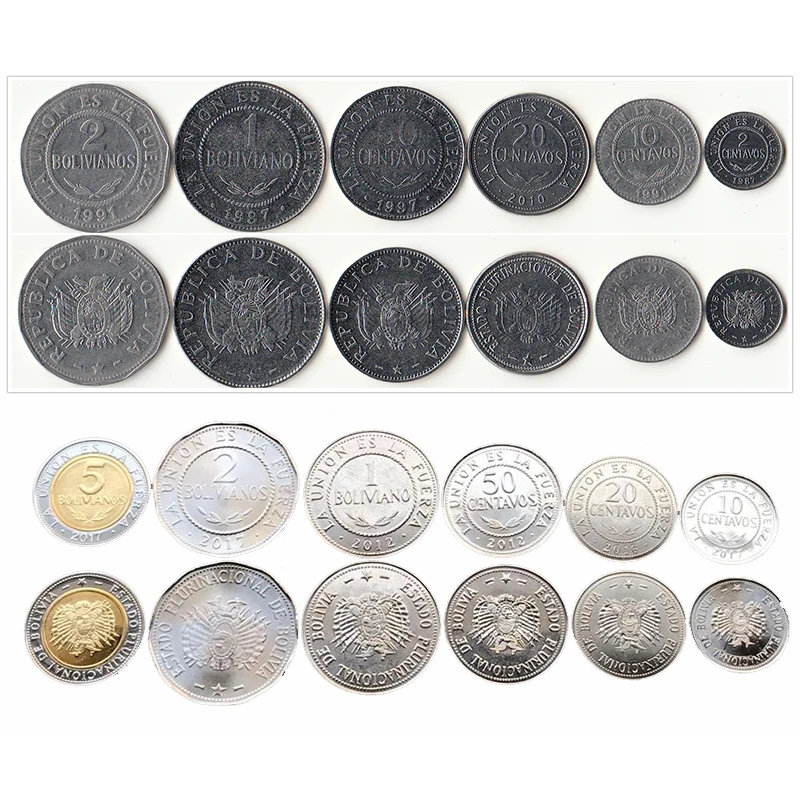 Bolivian Currency Coins
