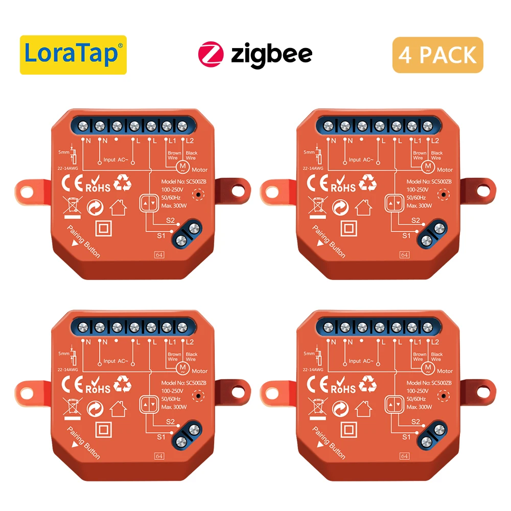 Loratap Zigbee Module De Commutation De Volet Roulant Pour Stores À Rideaux Électriques Tuya ...