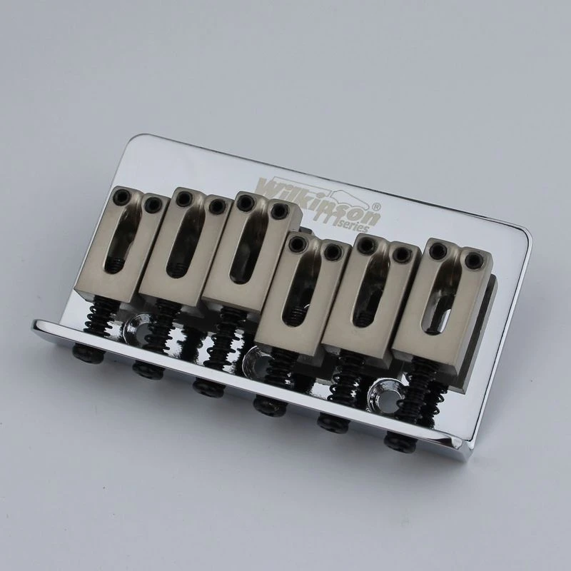 Wilkinson Chrome Electric Guitar Fixed Bridge String Thru Bridge Steg ...