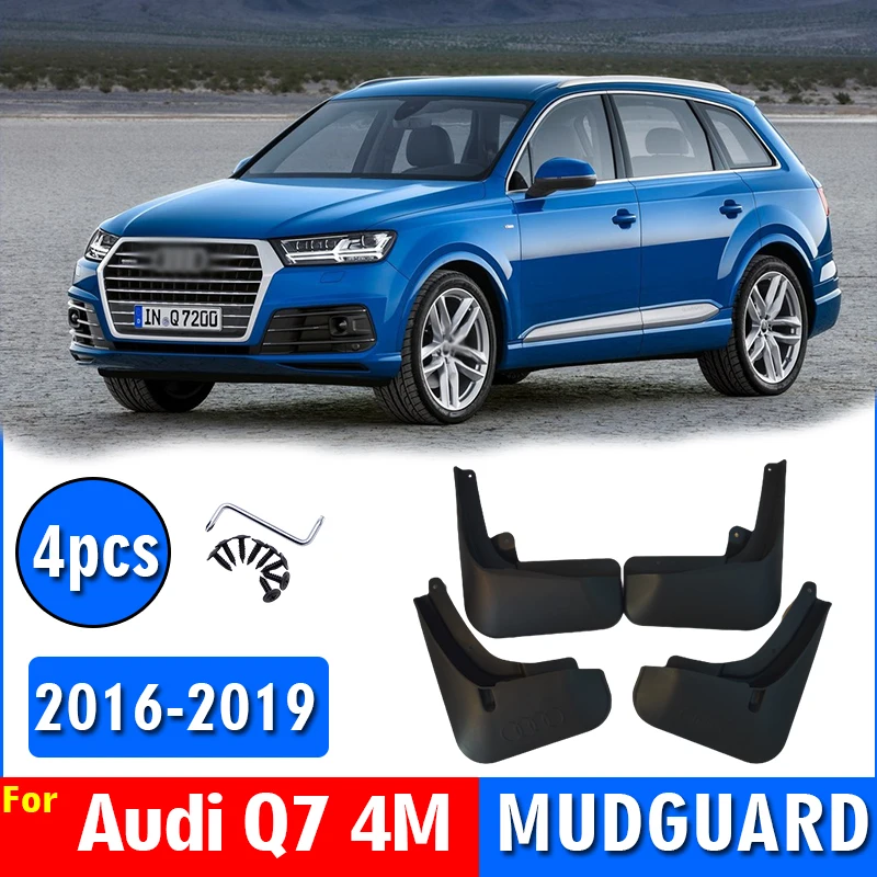 For Audi Q7 4m 2016 2017 2018 2019 Mudguard Fenders Mud Flap Guards ...