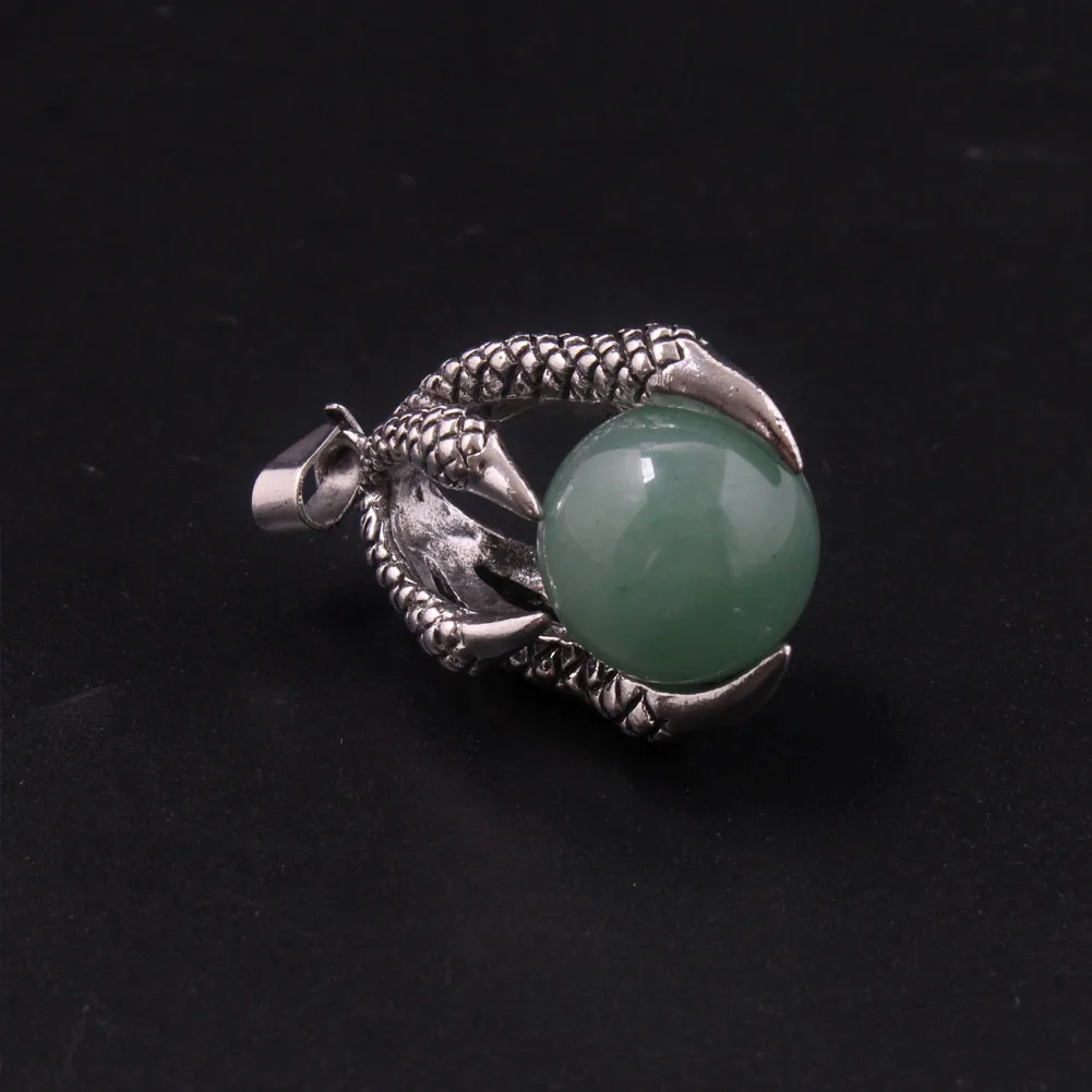 Eagle-Claw-Pendant-for-Necklace-Natural-Stone16mm-Crystal-Aventurine ...
