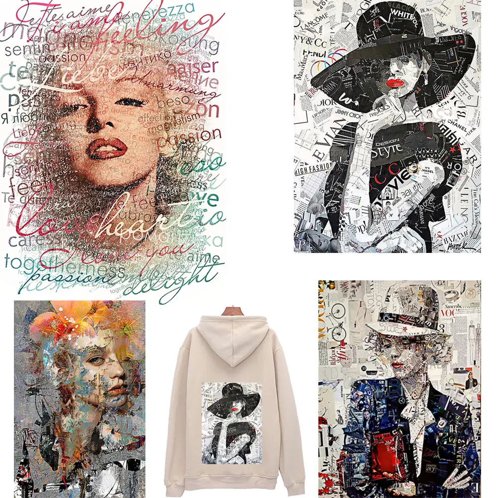 Iron-On Transfers For Clothing Monroe Iron On Patches Fashion Giraffiti ...