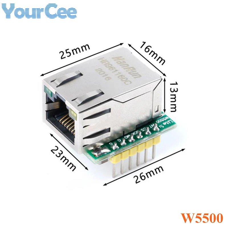 USR ES1 SPI to LAN 이더넷 컨버터 보드 모듈, W5500, TCP IP 51 STM32 마이크로 컨트롤러, WIZ820io RC5, Arduino|반도체 집적 ...