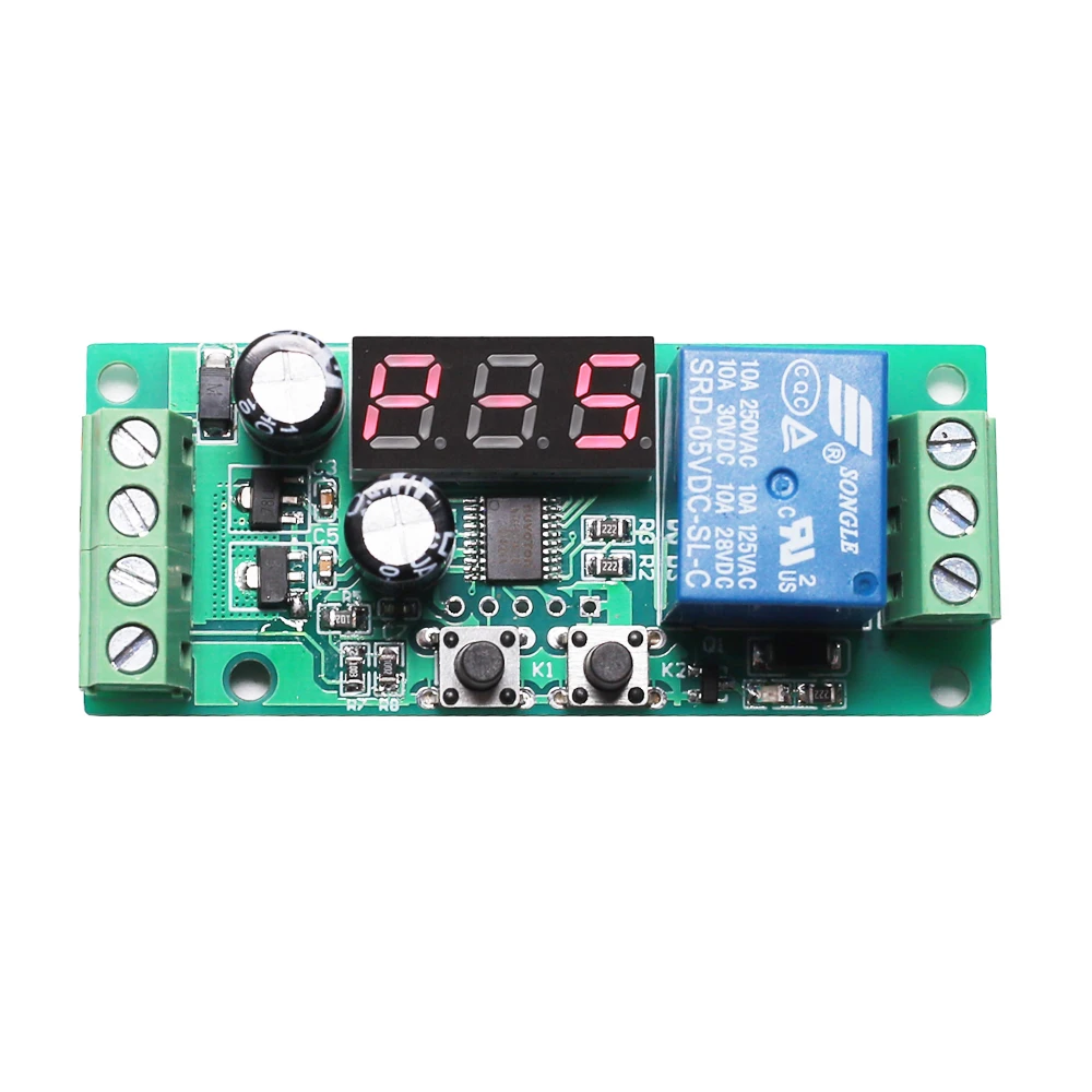 Battery Voltage Detector Voltage Switch Relay Controller Module DC 0V-55V Voltage Monitor LED ...