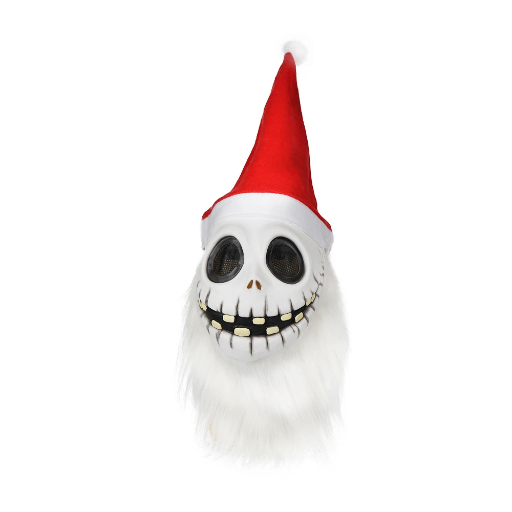 Jack Skellington Wearing A Santa Hat
