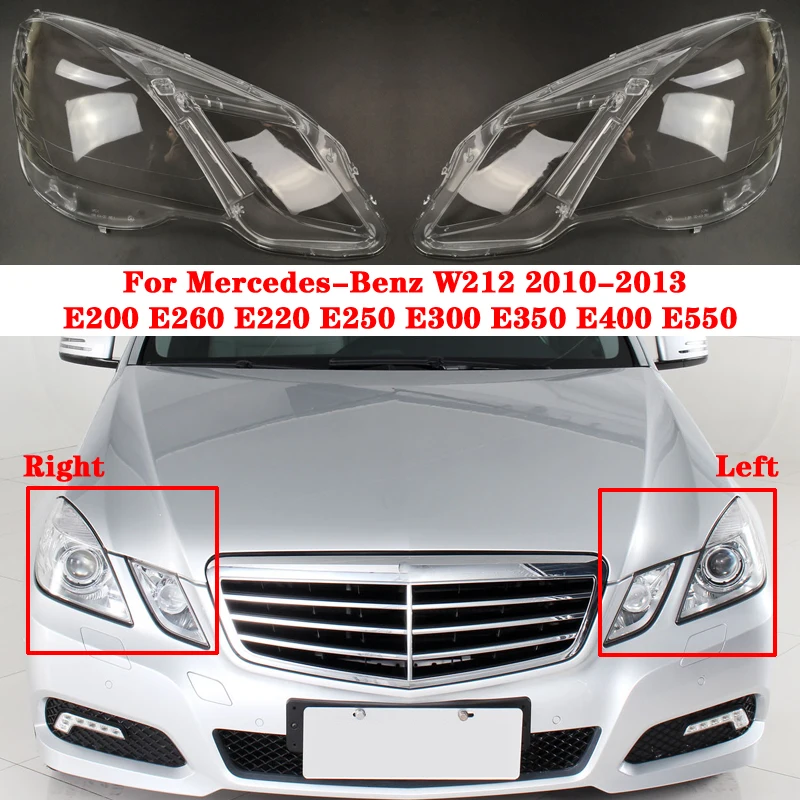 Car Headlight Cover For Mercedes-benz E-class W212 E200 E260 E300 E350 ...
